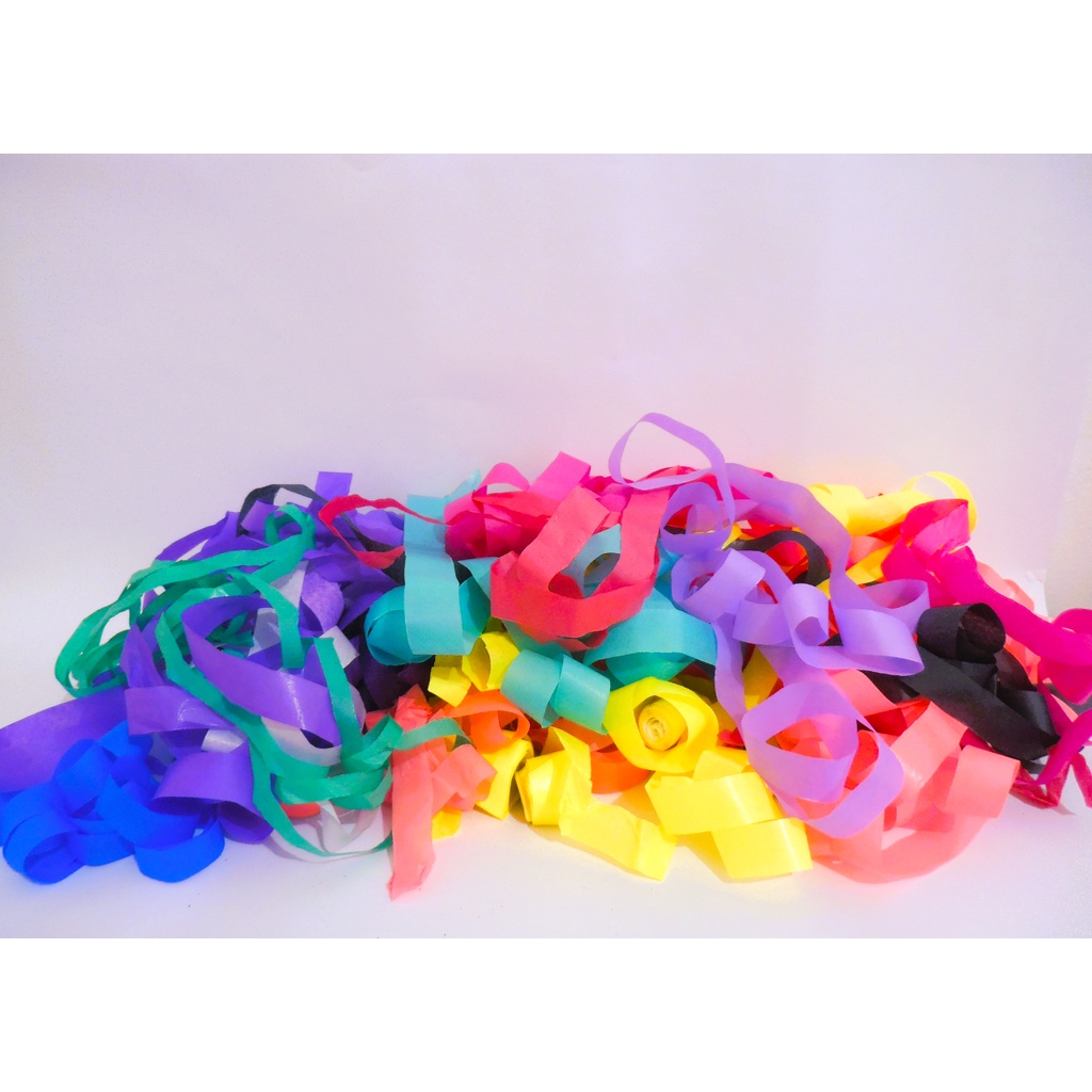 Papel Serpentina Seda Sortido - Sky Paper - 1kg | Shopee Brasil