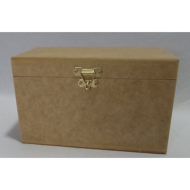 Caixa Pequena 20x20x14 mdf 6mm dobradiças e fecho. | Shopee Brasil