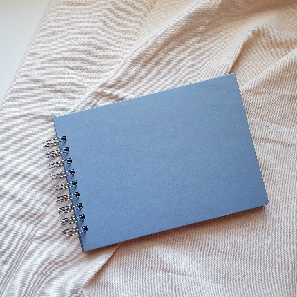 Álbum de Fotos Azul - Scrapbook 15x21cm - Folhas 180g - Capa Dura ...