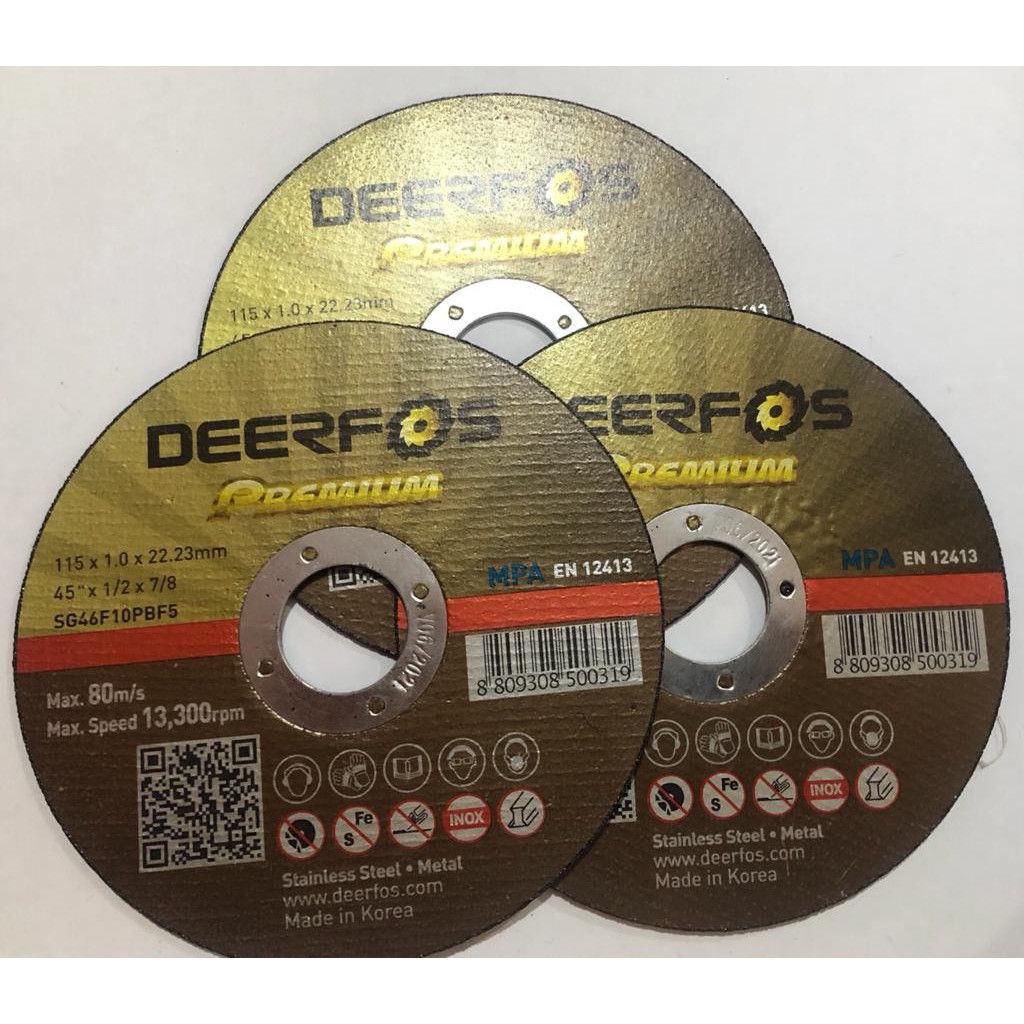 Disco De Corte Fino 115X1,0 X 22,2 MM Deerfos | Shopee Brasil