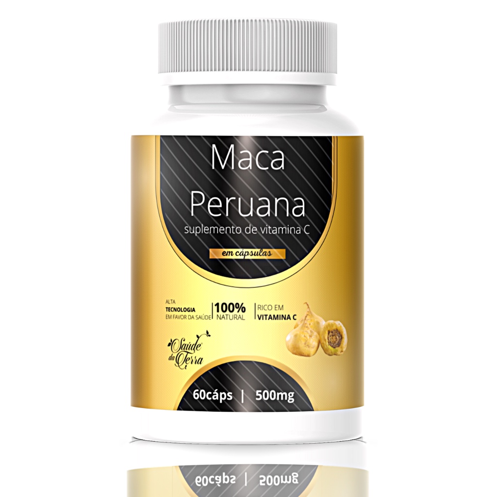 Maca Peruana 60 Cáps 500mg ORIGINAL | Shopee Brasil