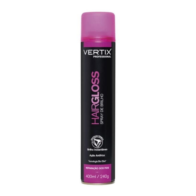 Spray De Brilho Gloss Anti Frizz Vertix 400ml | Shopee Brasil