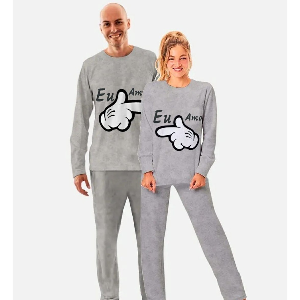 PIJAMA KIT FAMILIA AMO VOCÊ ( 3 peças) | Shopee Brasil