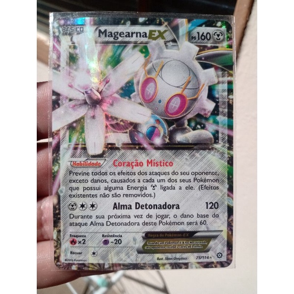 Carta Pokémon Magearna EX Original Copag | Shopee Brasil