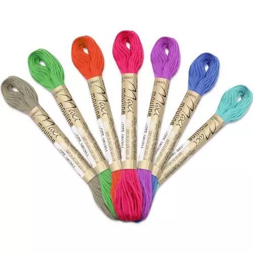 Linha Meada para bordado Maxi Mouline Circulo 8m | Shopee Brasil