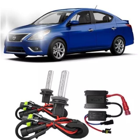 Kit Xenon Nissan Versa 11/15 Farol Baixo E Alto H4/2 6000k 1 | Shopee ...