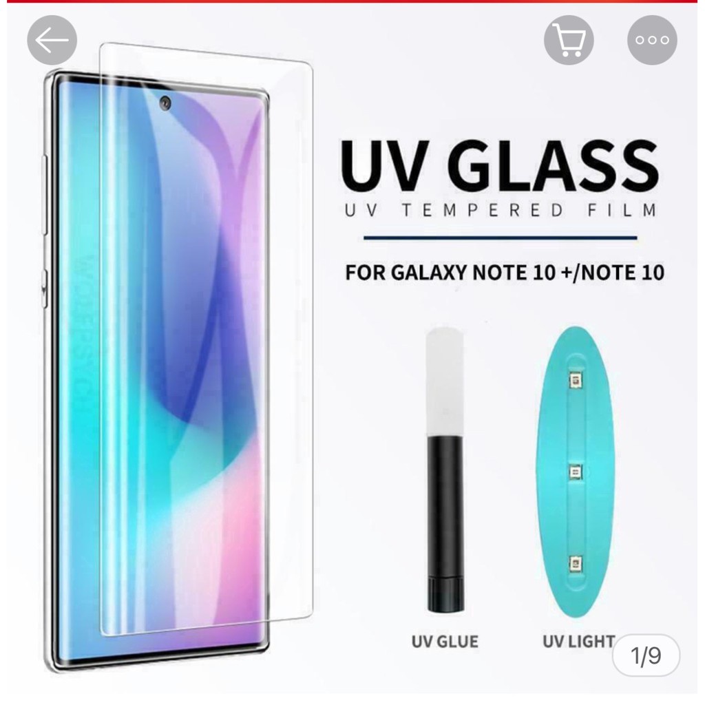 Pelicula De Vidro Uv Curvada P/ S20 Plus/S20/Note 9/Note 8/S10/S9 Plus/S9/S8 Plus. | Shopee Brasil