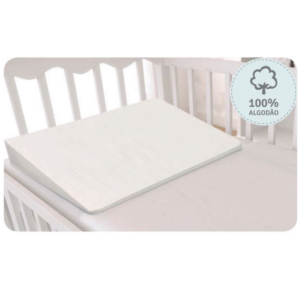Travesseiro anti refluxo de berço Branco | Shopee Brasil