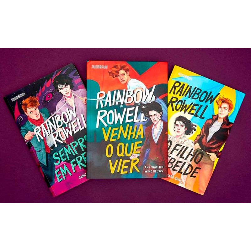 Kit 3 Livros Rainbow Rowell (LACRADOS) Sempre em Frente - O Filho ...
