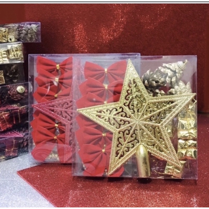 Kit Natalino Com 21 Peças - Enfeite De Natal | Shopee Brasil