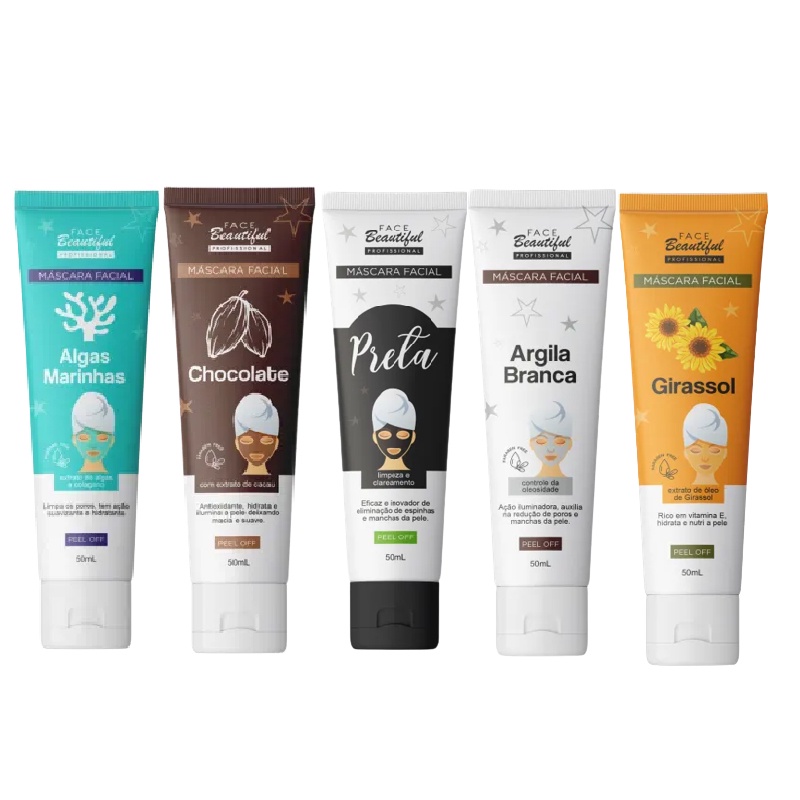 Máscara Facial Para Limpeza de Pele Facebeautiful - 50ml | Shopee Brasil