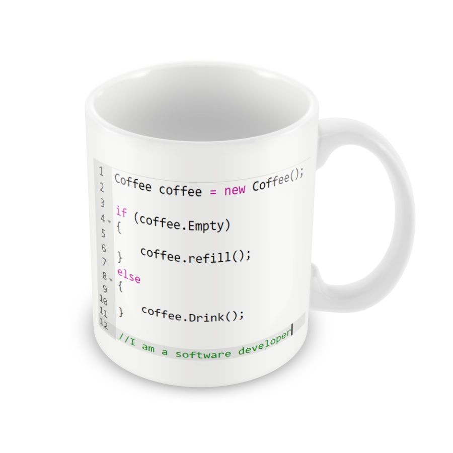 Caneca If Coffee - programador programação dev - Escorrega o Preço