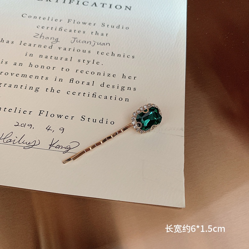 Acessórios De Cabelo Menina Pearl Avó Pérola Verde Água Diamante Grampo ...