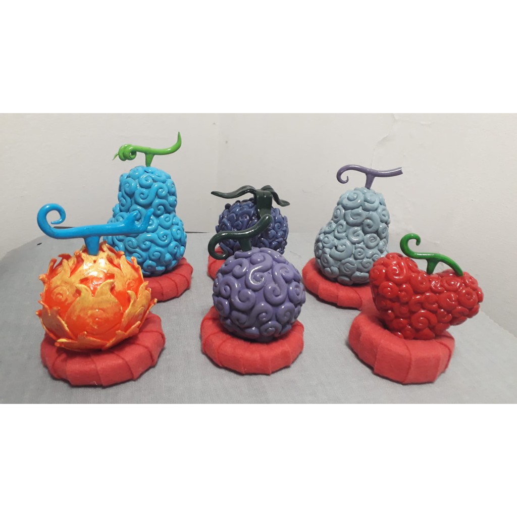 Kit de Akuma no mi fruta do diabo one piece anime 6 peças | Shopee Brasil