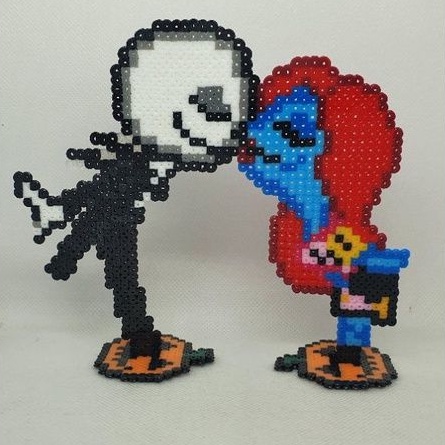 Totem em pixel art | Jack e Sally | O estranho mundo de Jack | Shopee ...
