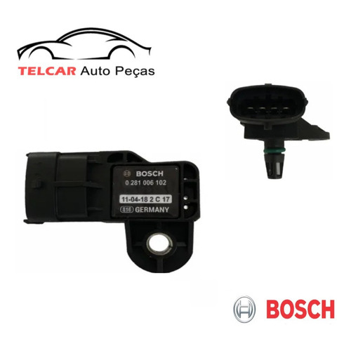 Sensor Pressão Map Ford Cargo Iveco Stralis Bosch 0281006102 | Shopee ...