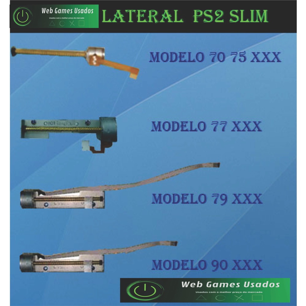 Motor Lateral PS2 Playstation 2 Slim vários modelos 100% originais ...