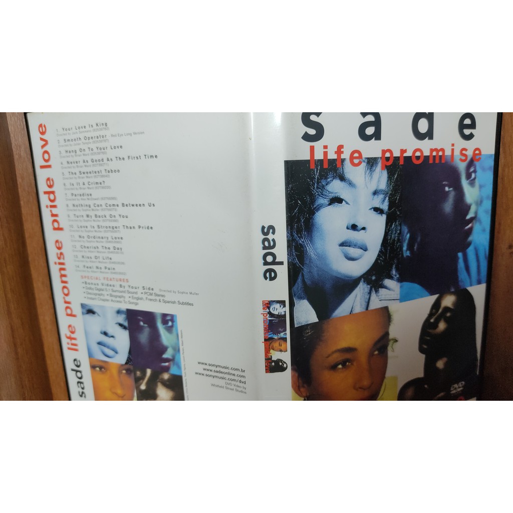 Sade: Life, Promise, Pride, Love (DVD Original) | Shopee Brasil