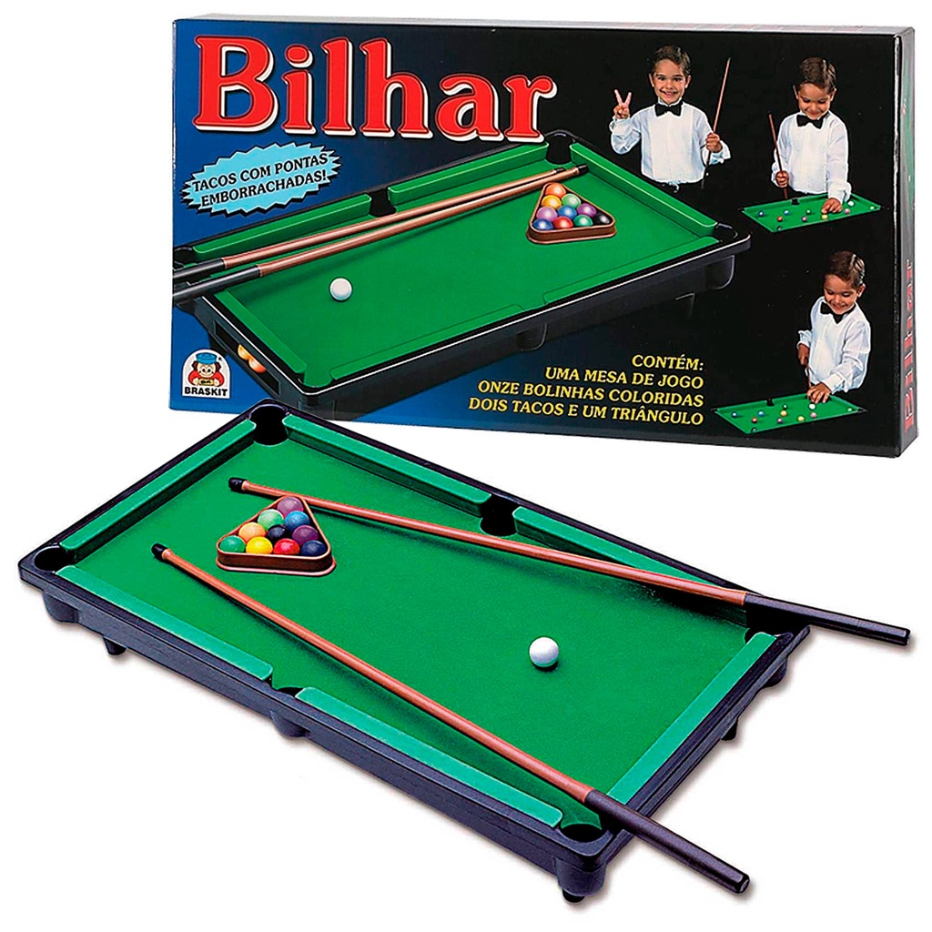 Mesa De Bilhar Sinuca Snooker Criança Infantil Braskit | Shopee Brasil