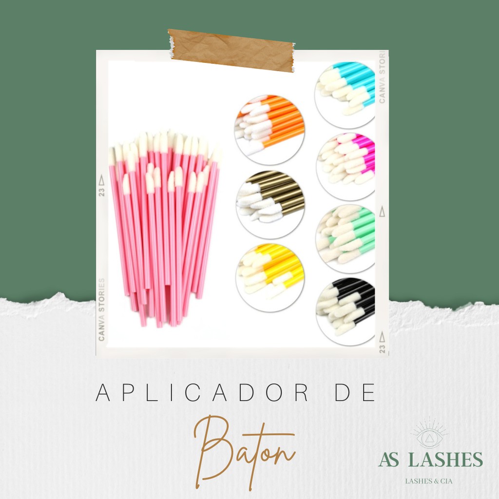 Aplicador de Baton 50 uni descartável | Shopee Brasil