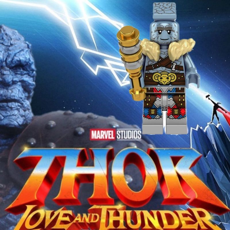 Korg Minifigure compatível com Lego Thor amor e trovão love And Thunder ...