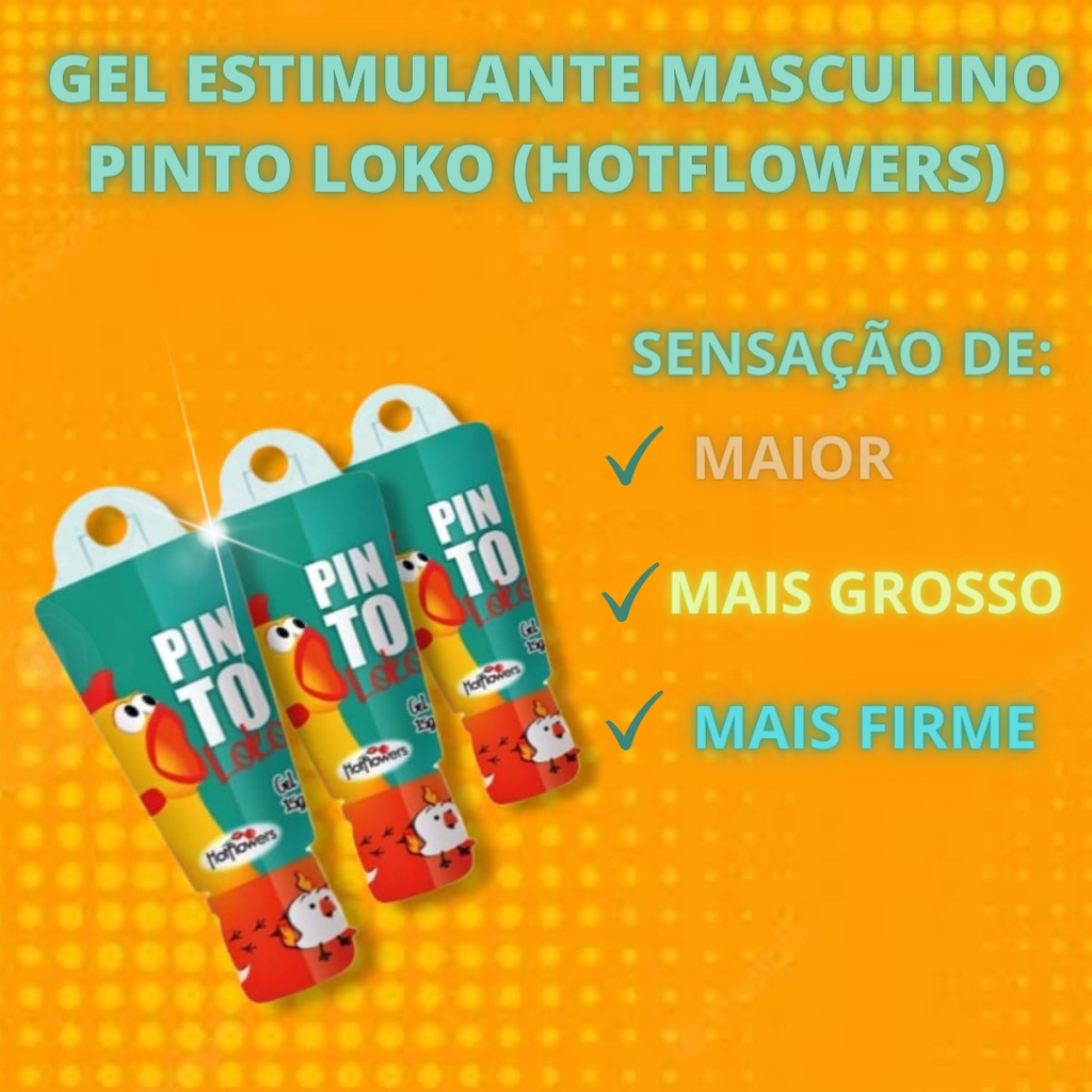 Gel Estimulante Masculino PINTO LOKO 15G (HOTFLOWERS) | Shopee Brasil