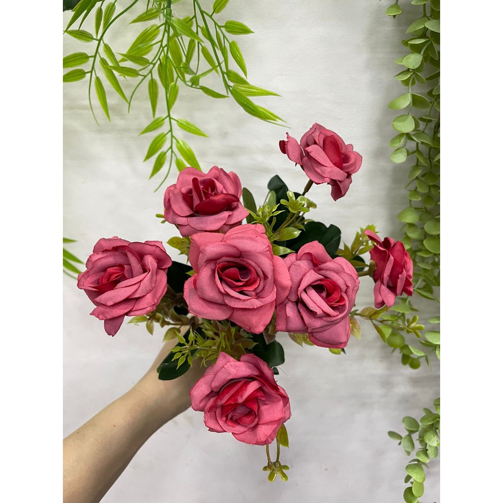 Buquê de Flores c/ 7 Flores Artificial /FD0860 | Shopee Brasil