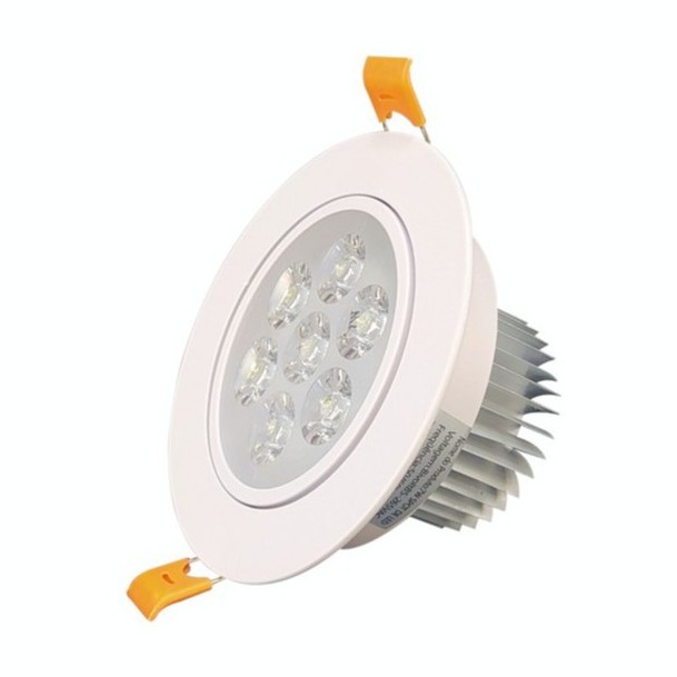 KIT 2 peças de Spot Led 7W Emb Red Alumínio Dicroica Direcionável ...