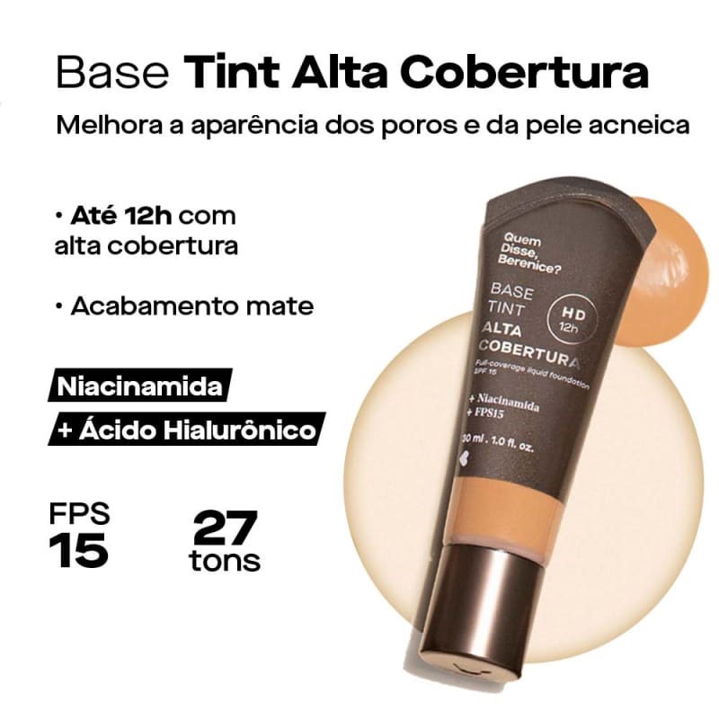 Base Tint Alta Cobertura Quem Disse, Berenice? | Shopee Brasil
