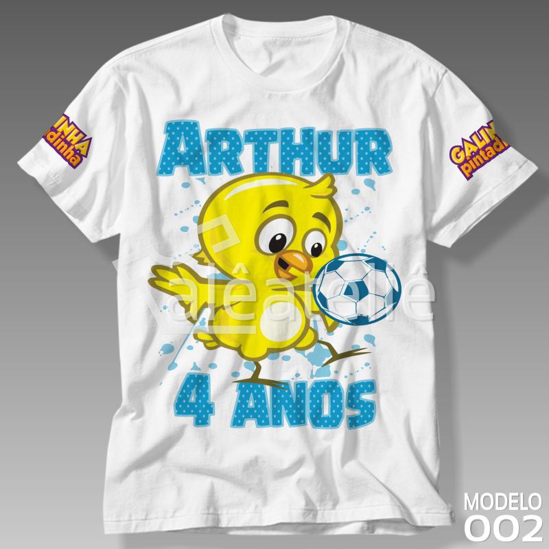 Camiseta Galinha Pintadinha Pintinho Amarelinho Infantil Adulto ...