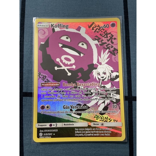 Carta Koffing (243/236) Eclipse Cósmico - Pokemon TCG | Shopee Brasil