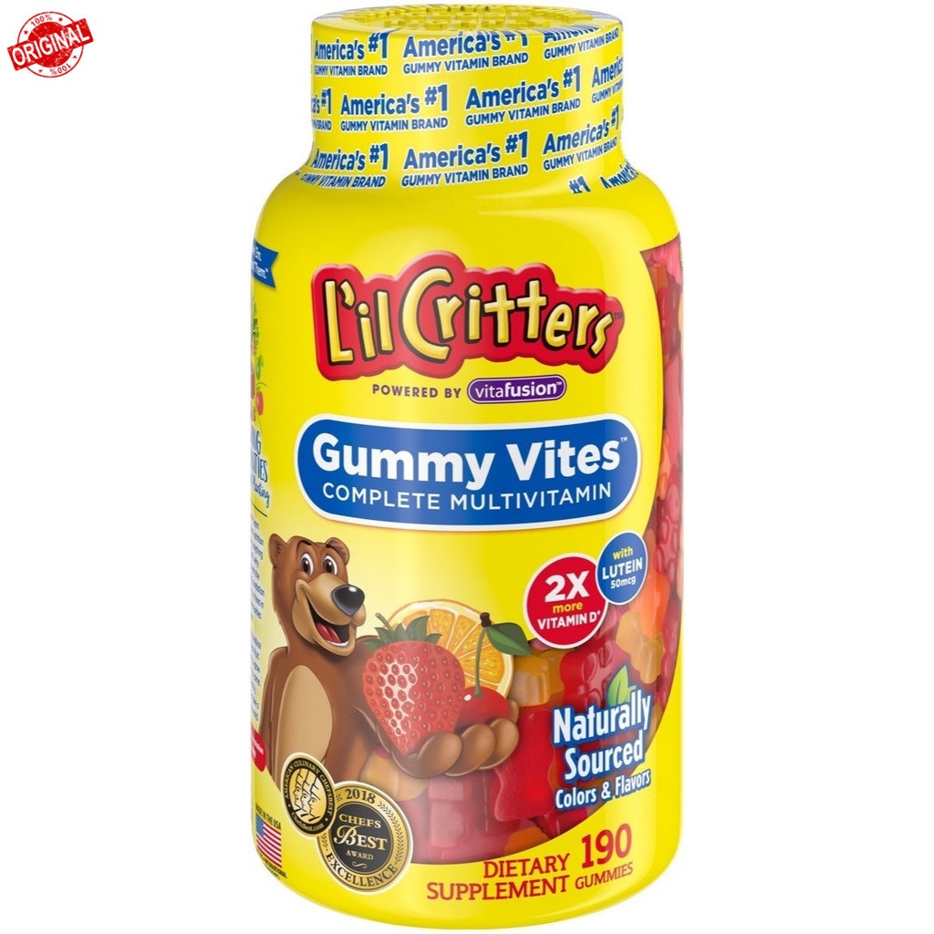 Lil Critters kids Multivitamínico infantil -190 capsulas Importado USA ...