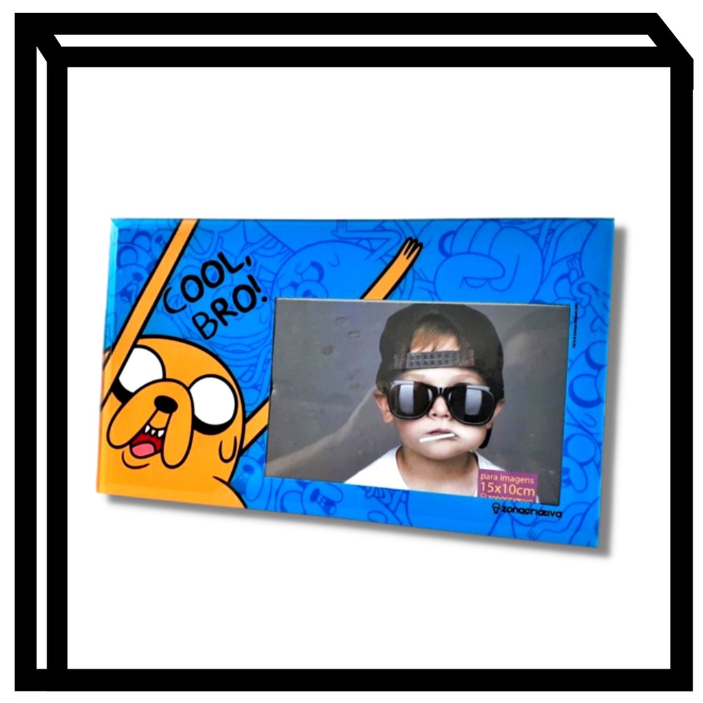 Porta retrato hora de aventura de vidro do personagem Jake o cachorro ...