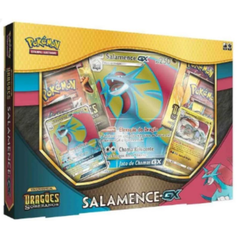 Box Coleção Salamence Gx - Dragões Soberanos - Pokémon Tcg | Shopee Brasil