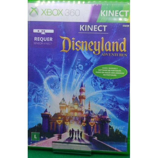 Kinect Disneyland Adventures jogo Xbox 360 original mídia física ...