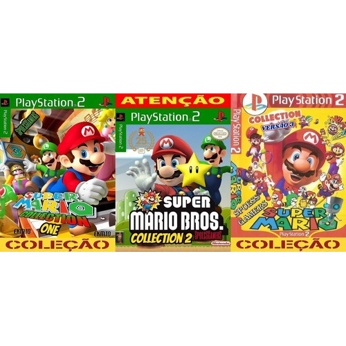 Mario Bros Ps2 Collection 1 2 3 Coleção (3 Dvds) Patch | Shopee Brasil