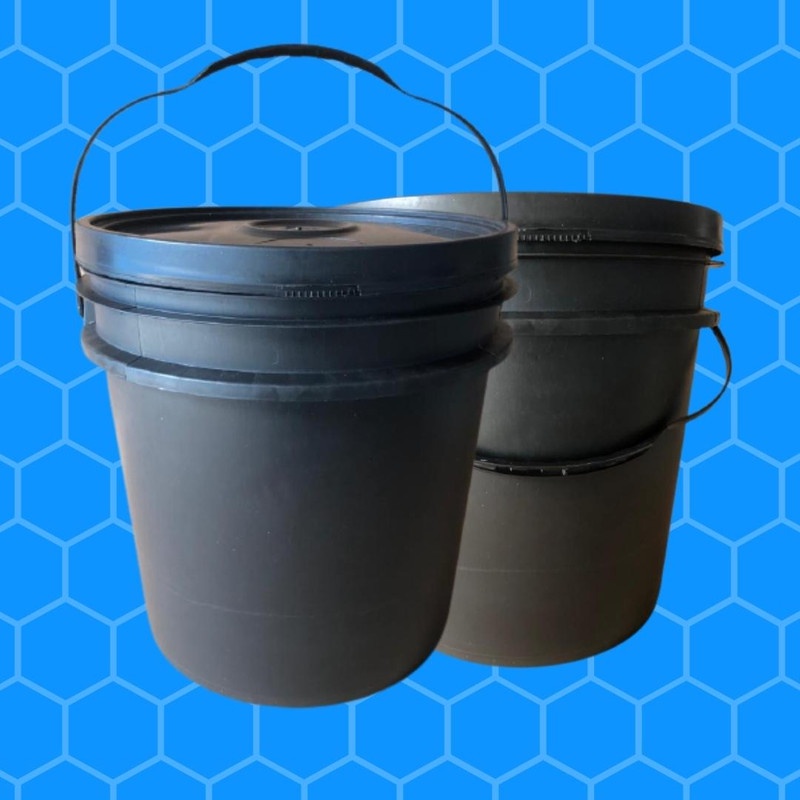 balde preto com tampa | Shopee Brasil
