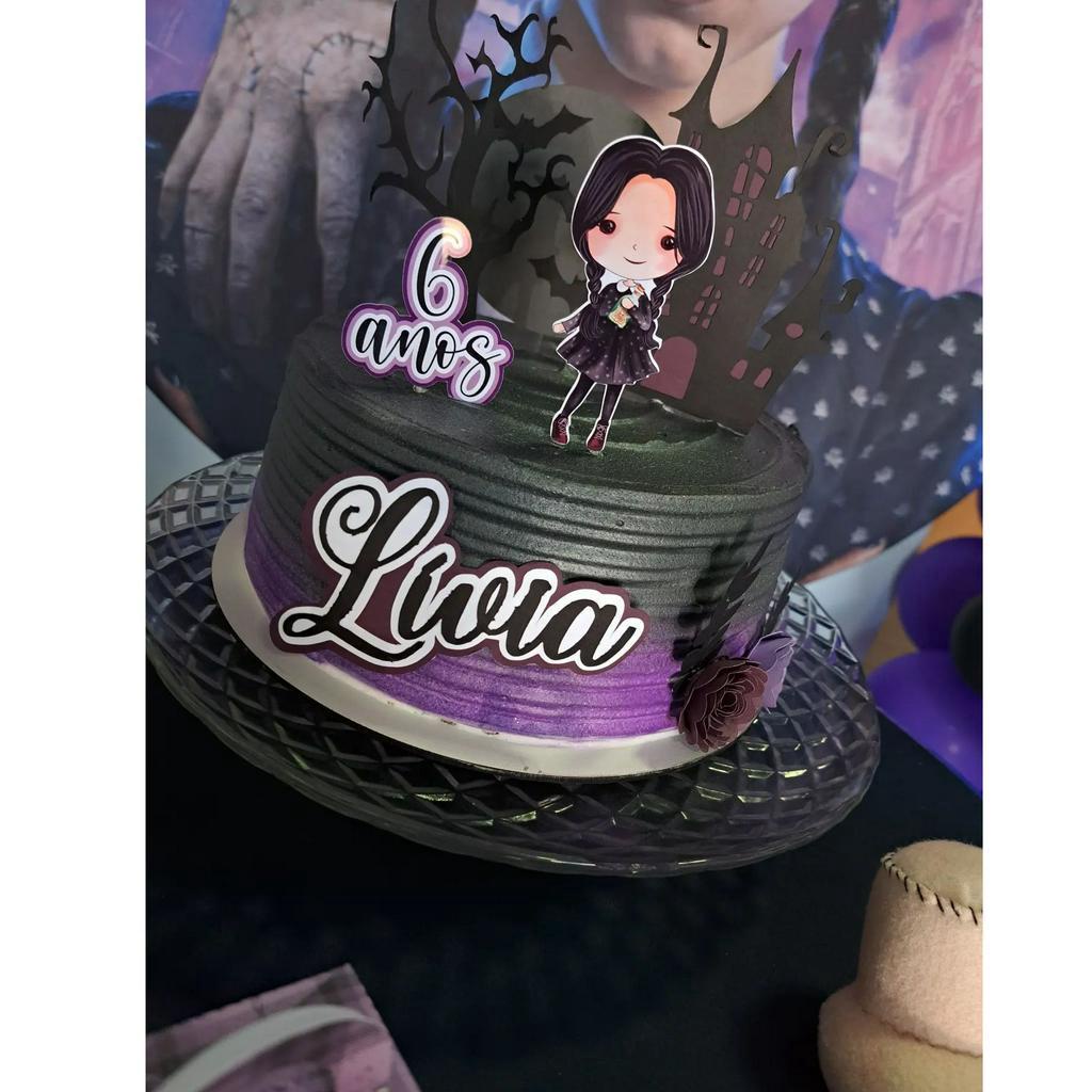 Topo Da Wandinha - Topper Da Wandinha - Topo De Bolo Wandinha - Topper ...