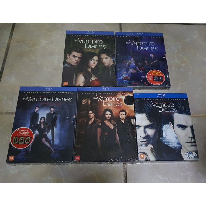 Blu-ray The Vampire Diaries A Primeira, Segunda, Terceira, Quarta ...
