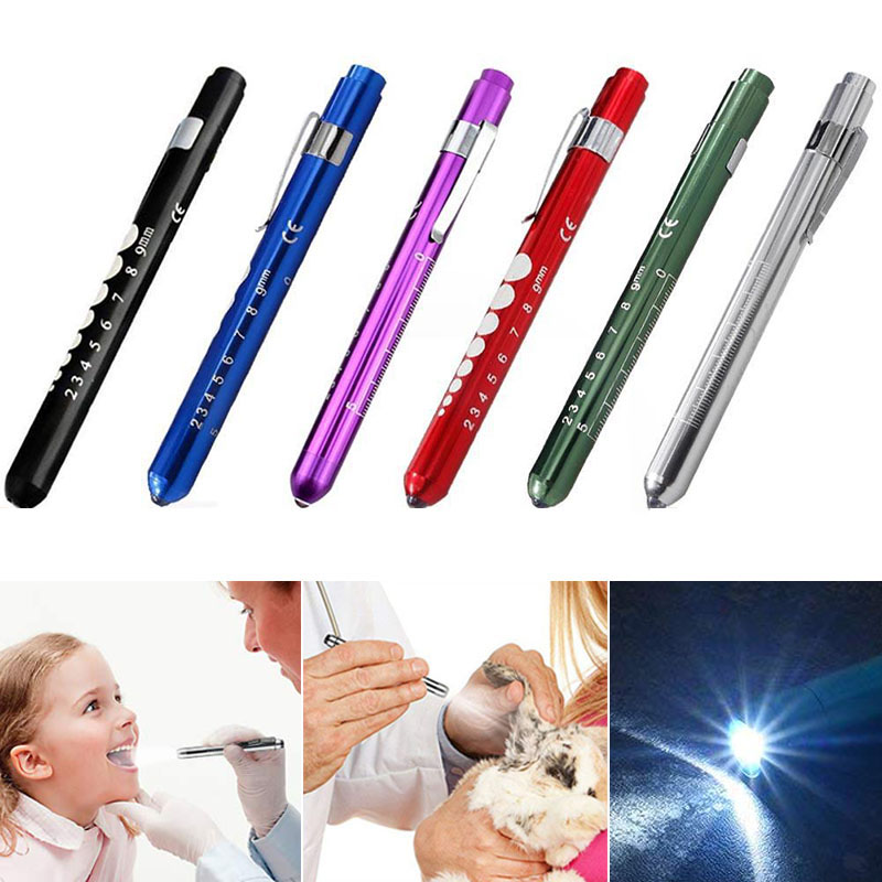 Portable LED Flashlight Work Light Medical First Aid Pen Light Torch ...