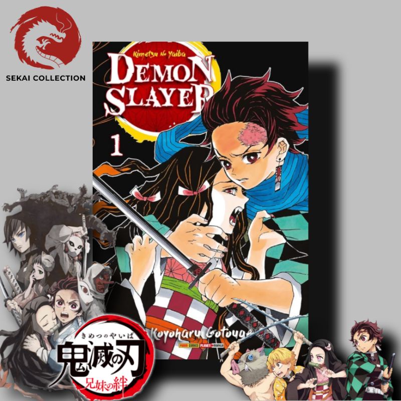 Demon Slayer - Kimetsu no Yaiba - Vol.1 / Volume 1 [Mangá: Panini] | Shopee Brasil