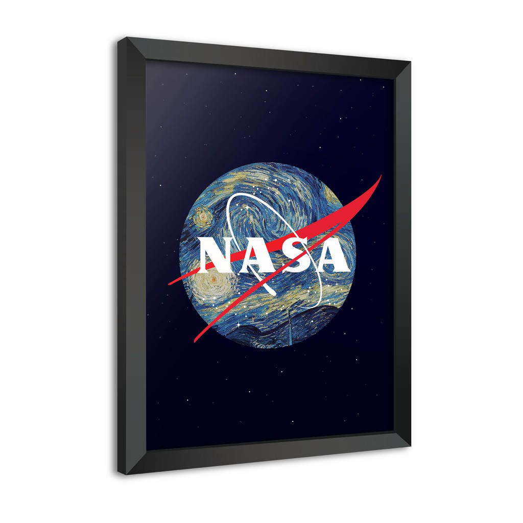 Quadro Decorativo NASA Astronomia com Vidro e Moldura | Shopee Brasil