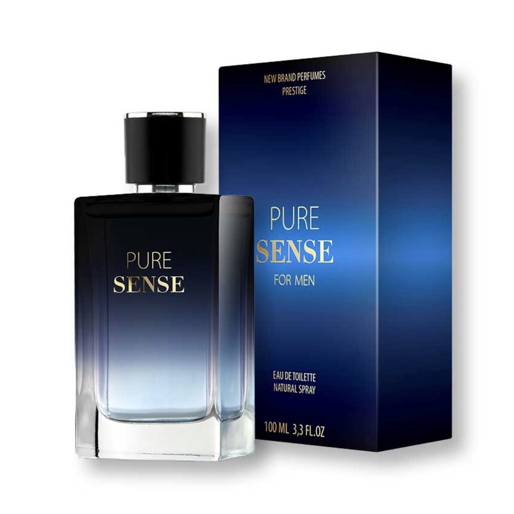 Perfume New Brand Pure Sense Edt 100ml Masculino | Shopee Brasil