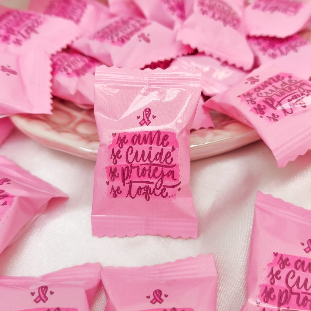 Balas Outubro rosa Mimo para seu cliente - 25/50/100 unidades | Shopee ...