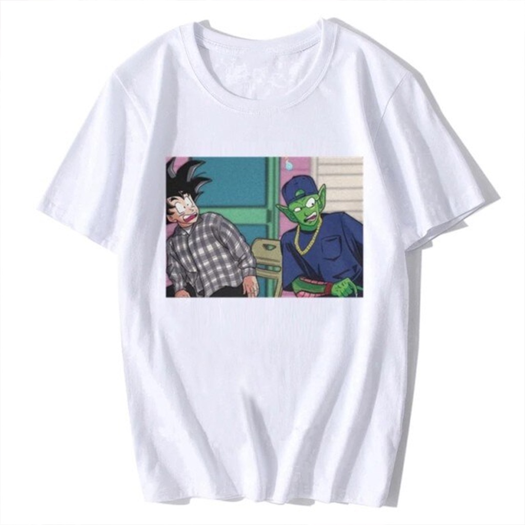 Camiseta Basica Camisa Dragon Ball Piccolo e Goku Friends Damn It Nigga ...