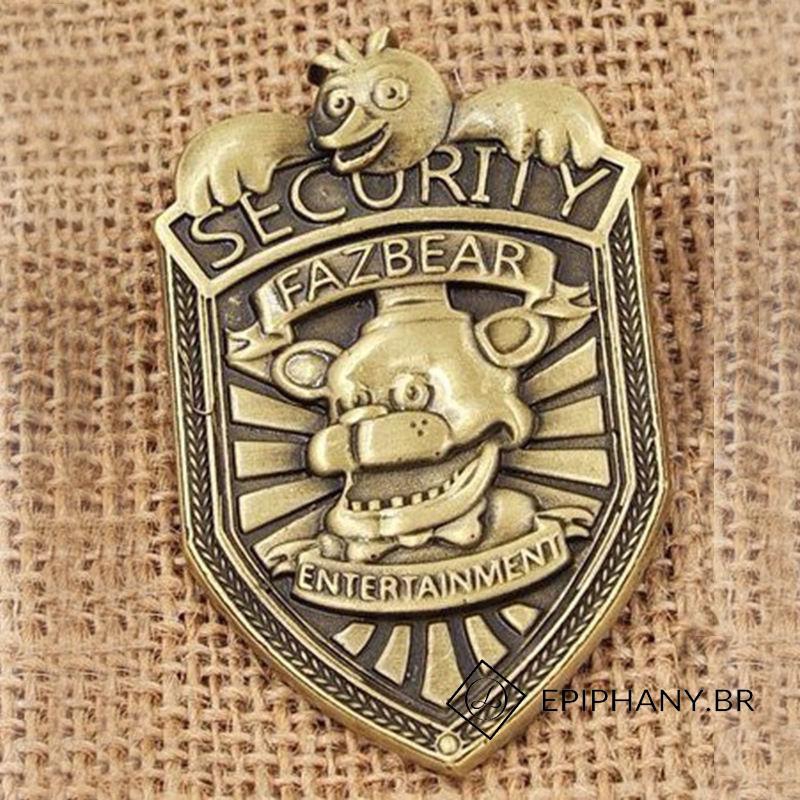 Alloy Five Nights at Freddy´s FNAF Fazbear Security Badge Pin | Shopee ...