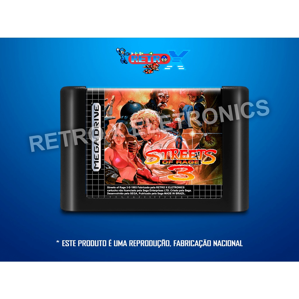 Streets of Rage 3 - CARTUCHO MEGA DRIVE | Shopee Brasil