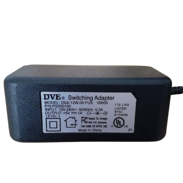 Fonte Dve Switching Adapter 5.2v 1a Dsa-12w-05 Fus 0520 | Shopee Brasil