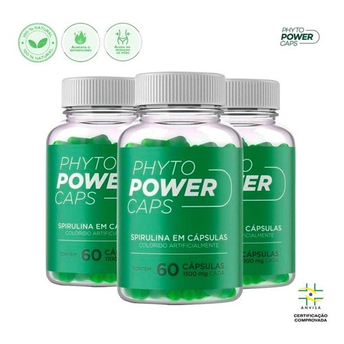 Phyto Power Caps Original 3 Potes Helen Ganzarolli Bbb19 | Shopee Brasil