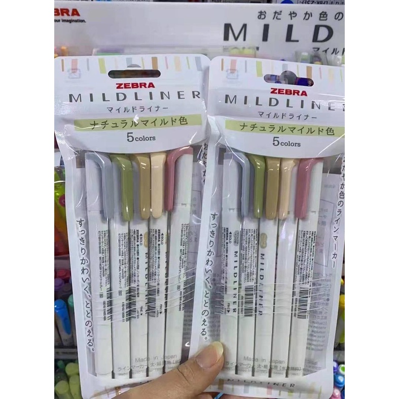 LANÇAMENTO - Canetas Marca-texto Zebra Mildliner - Pack Grey Oferta ...